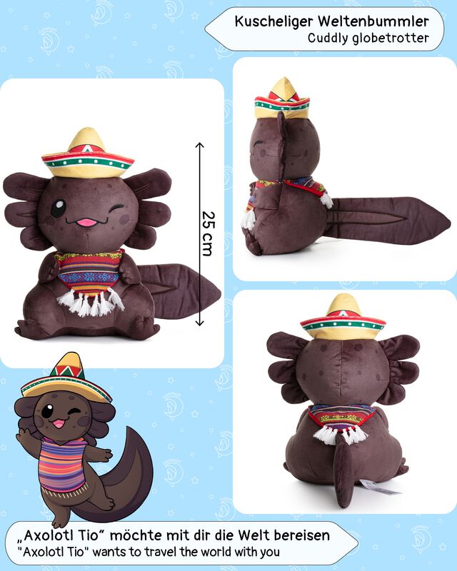 Axolotl - Tio The Wildling | Corimori Stuffed Figurine | EMP