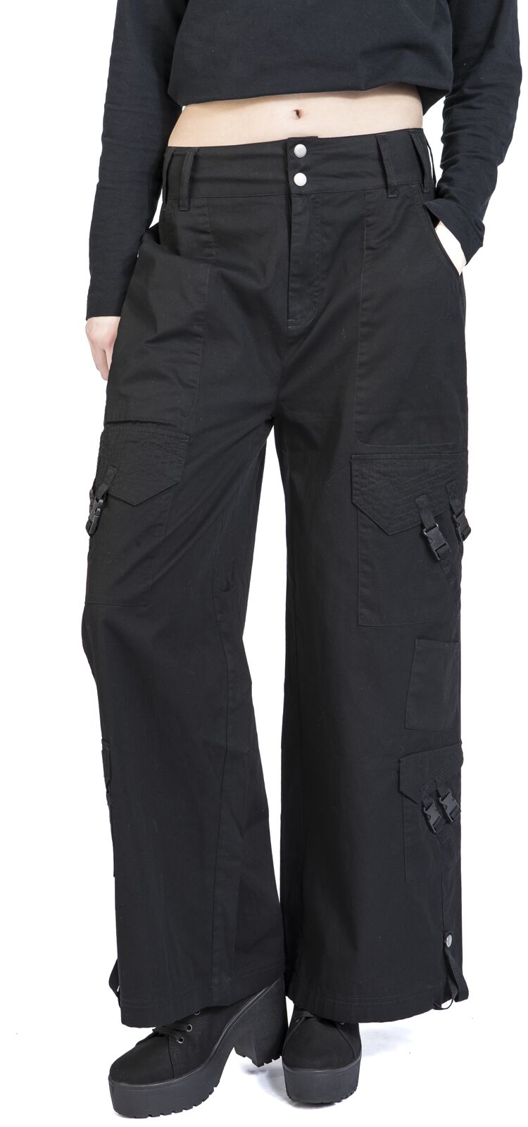 Baggy Multi-Pocket Trousers | Gothicana by EMP Cloth Trousers | EMP