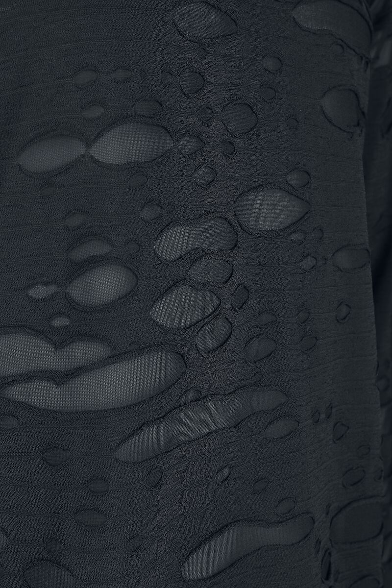 Long-sleeved top with double-layer mesh | Gothicana by EMP Long-sleeve ...