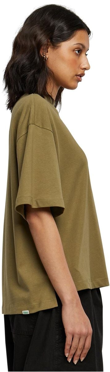 Ladies Organic Heavy Slit T-shirt | Urban Classics T-Shirt | EMP