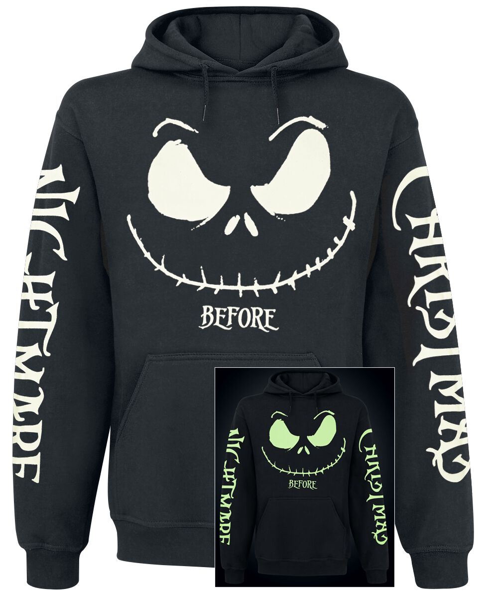 Jack Face - Glow in the dark | The Nightmare Before Christmas Hoodie | EMP
