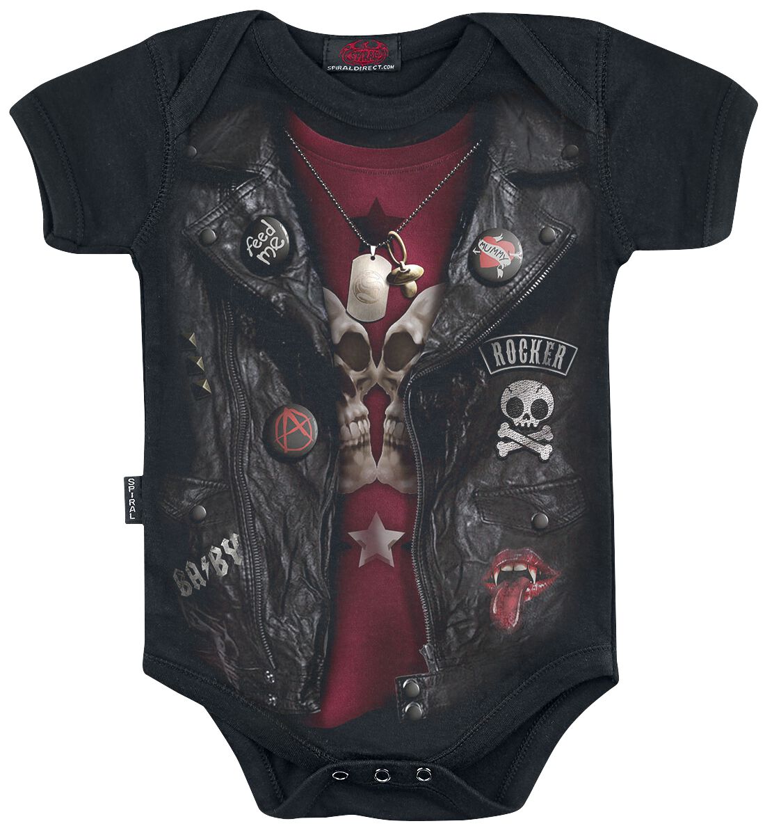 Baby Body "biker" | Gothic Baby Clothes From Spiral | EMP