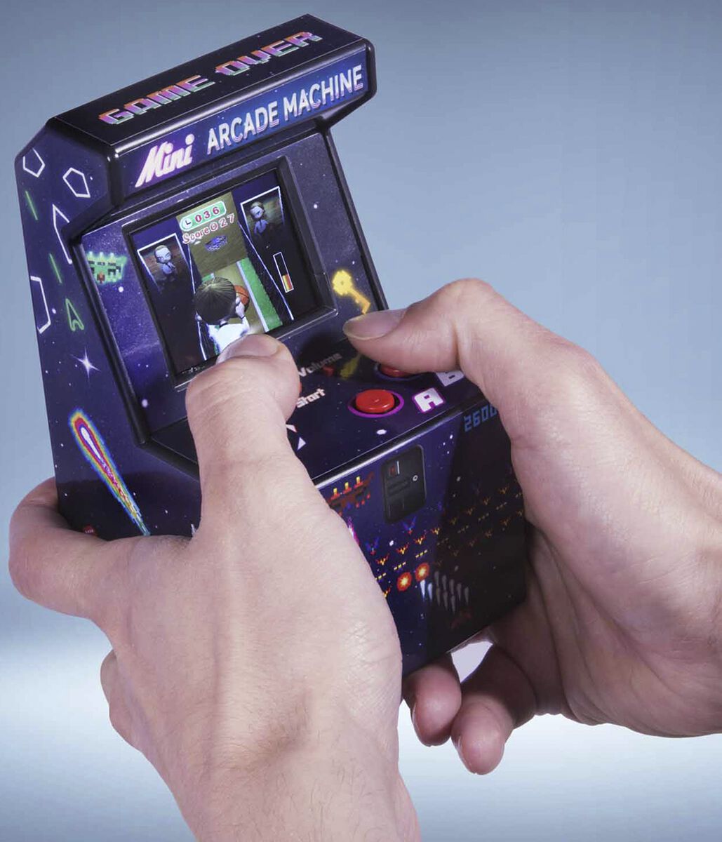 Mini Arcade Machine - incl. 300x 16-Bit Games | Mini Arcade Machine Toy ...