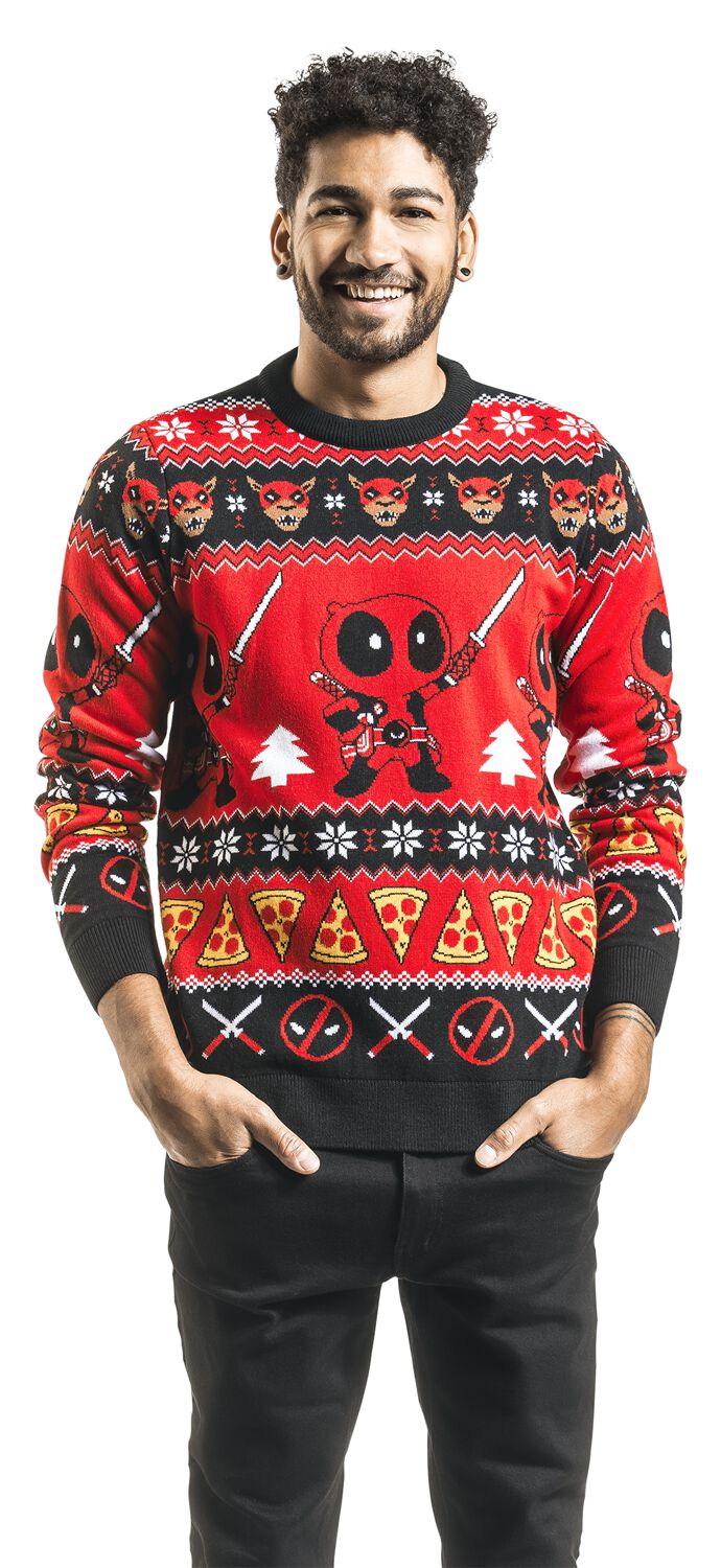 Wish You A Deadpool Christmas | Deadpool Christmas jumper | EMP