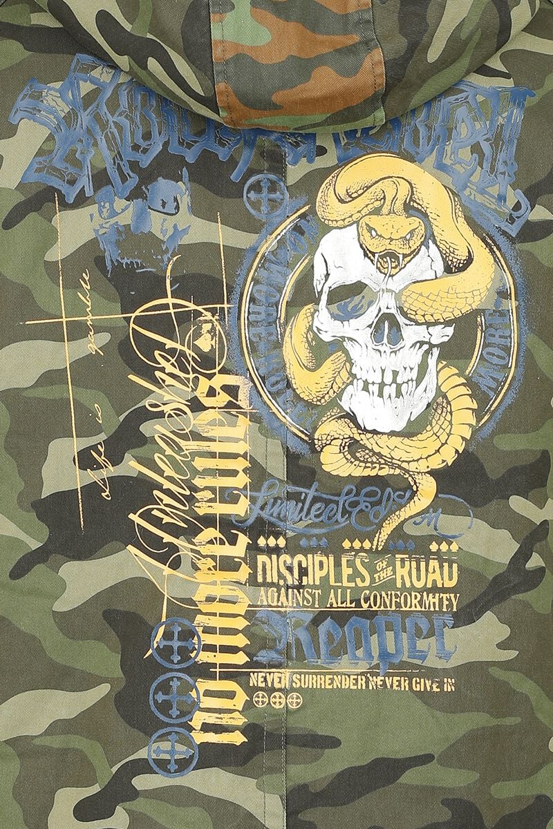 Camouflage Army Jacket | Rock Rebel by EMP Mid-Season Jackets | EMP