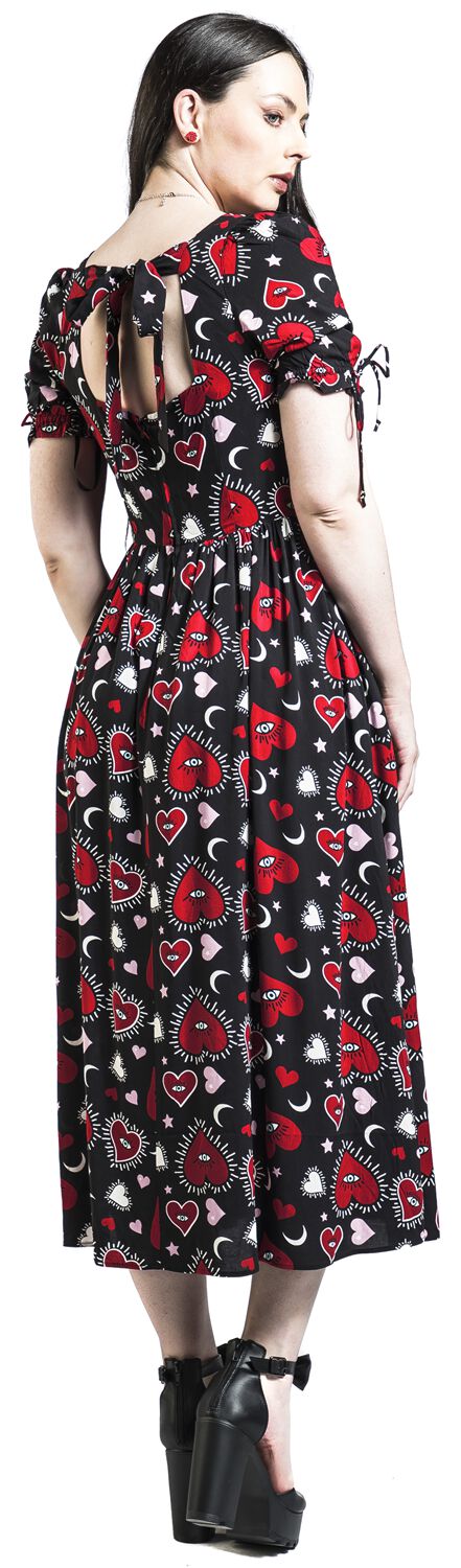 Kate Heart Dress | Hell Bunny Maxi Dress | EMP