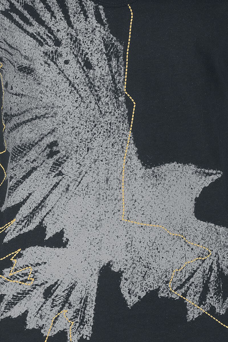 T-shirt with Raven Print | Black Premium by EMP T-Shirt | EMP