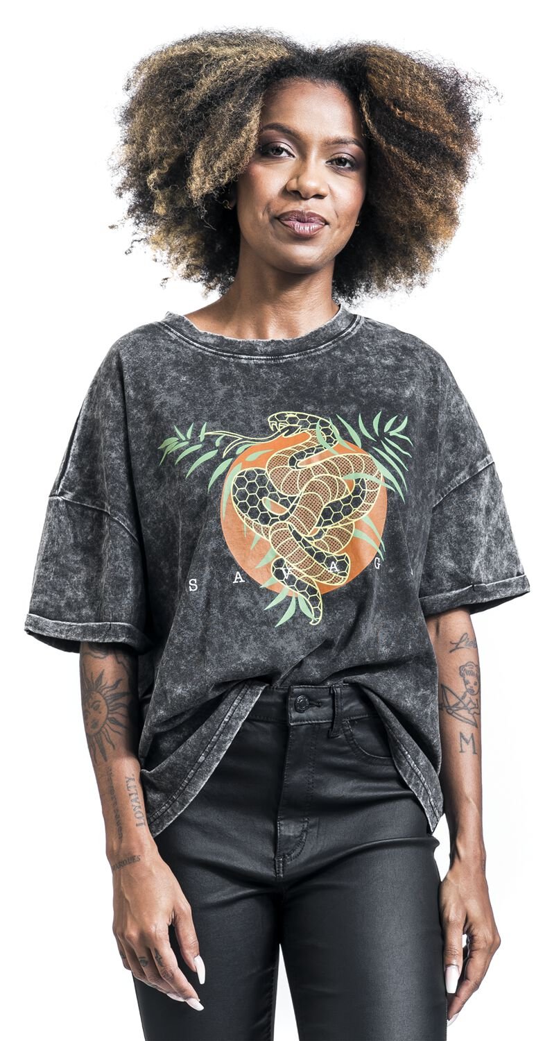 T-shirt with old-school snake print | RED by EMP T-Shirt | EMP