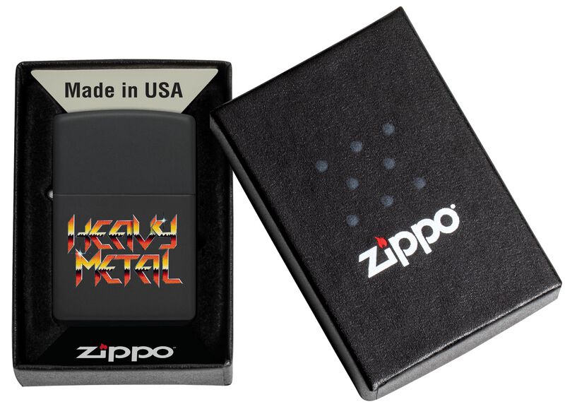 Zippo - Black Matte | Heavy Metal Lighter | EMP