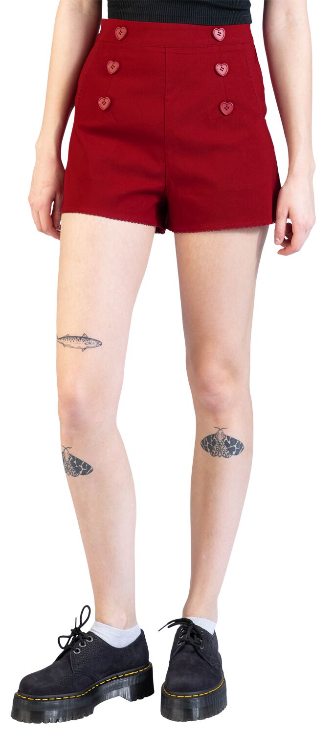 Heart Button Shorts | Voodoo Vixen Shorts | EMP