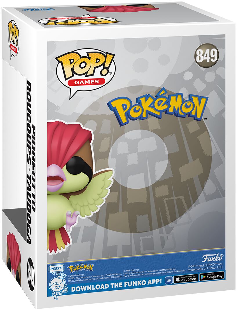 Pidgeotto - Roucoups - Tauboga vinyl figurine no. 849 | Pokémon Funko ...