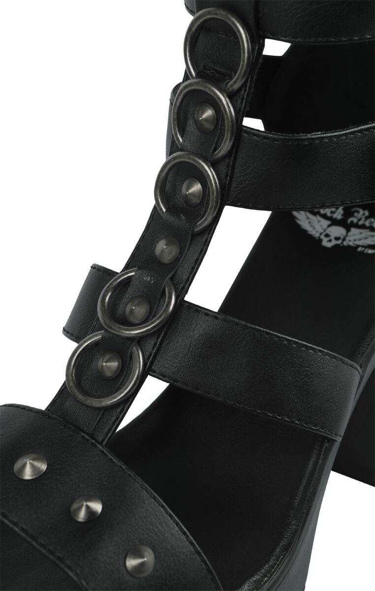 High Heels With Rivets And Rings | Rock Rebel by EMP High Heel | EMP