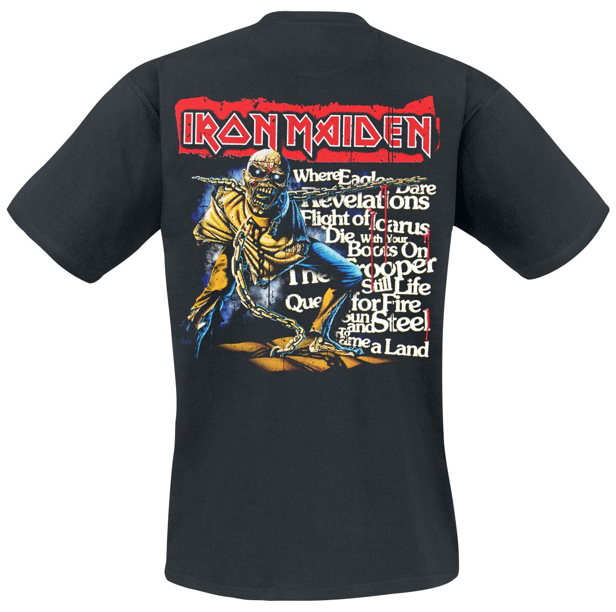 POM Red Strip Logo Tracklist | Iron Maiden T-Shirt | EMP