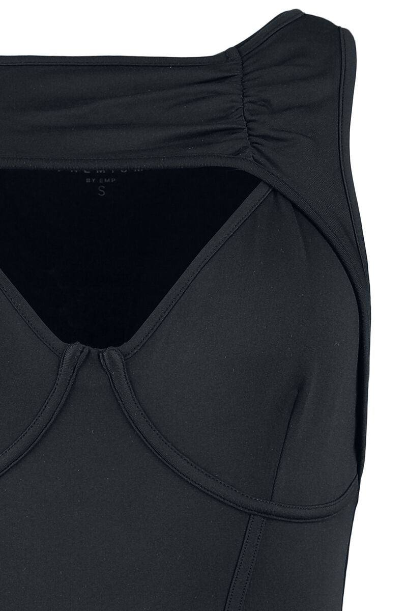 Bodycon Dress with Double Neckline | Black Premium by EMP Midi Dress | EMP