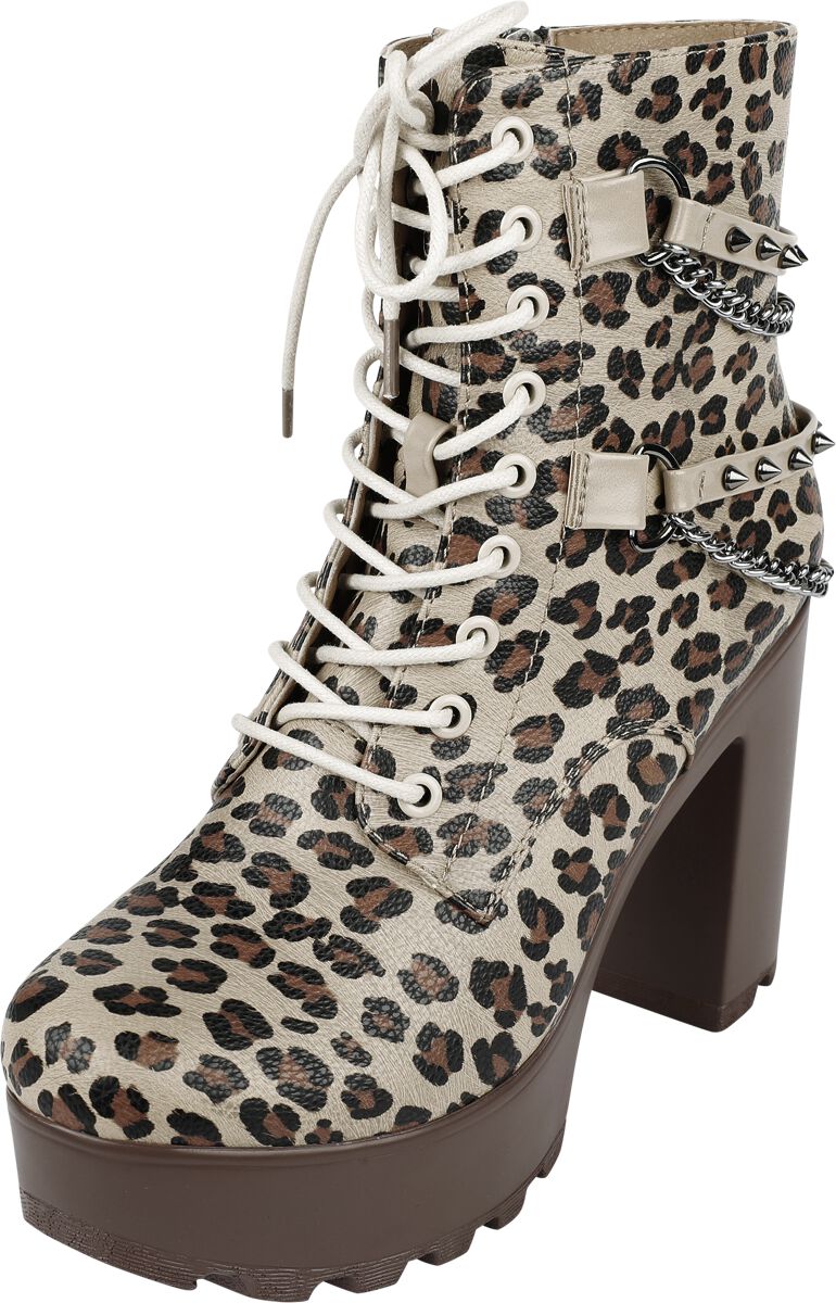 Leopard Print High Heel Boots | Rock Rebel by EMP High Heel | EMP