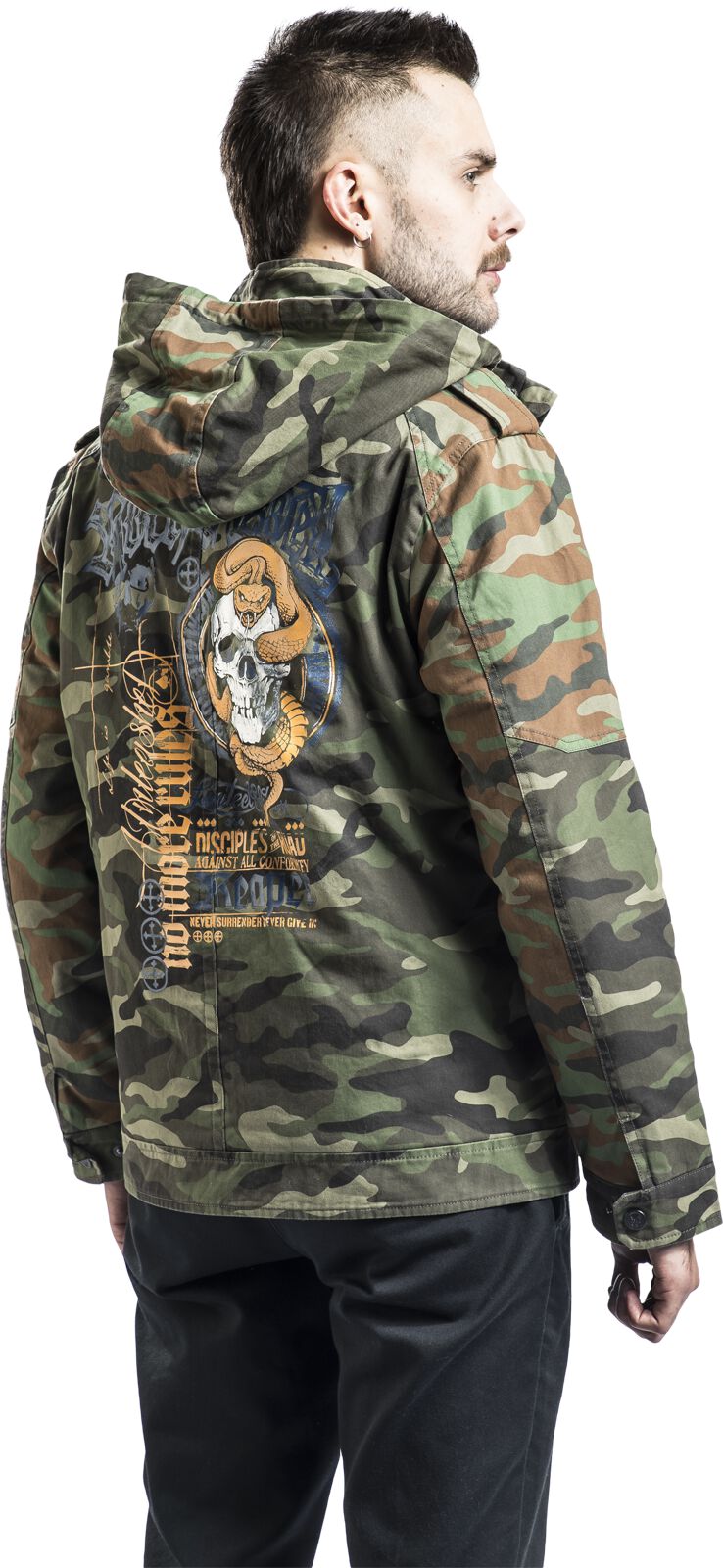 Camouflage Army Jacket | Rock Rebel by EMP Mid-Season Jackets | EMP