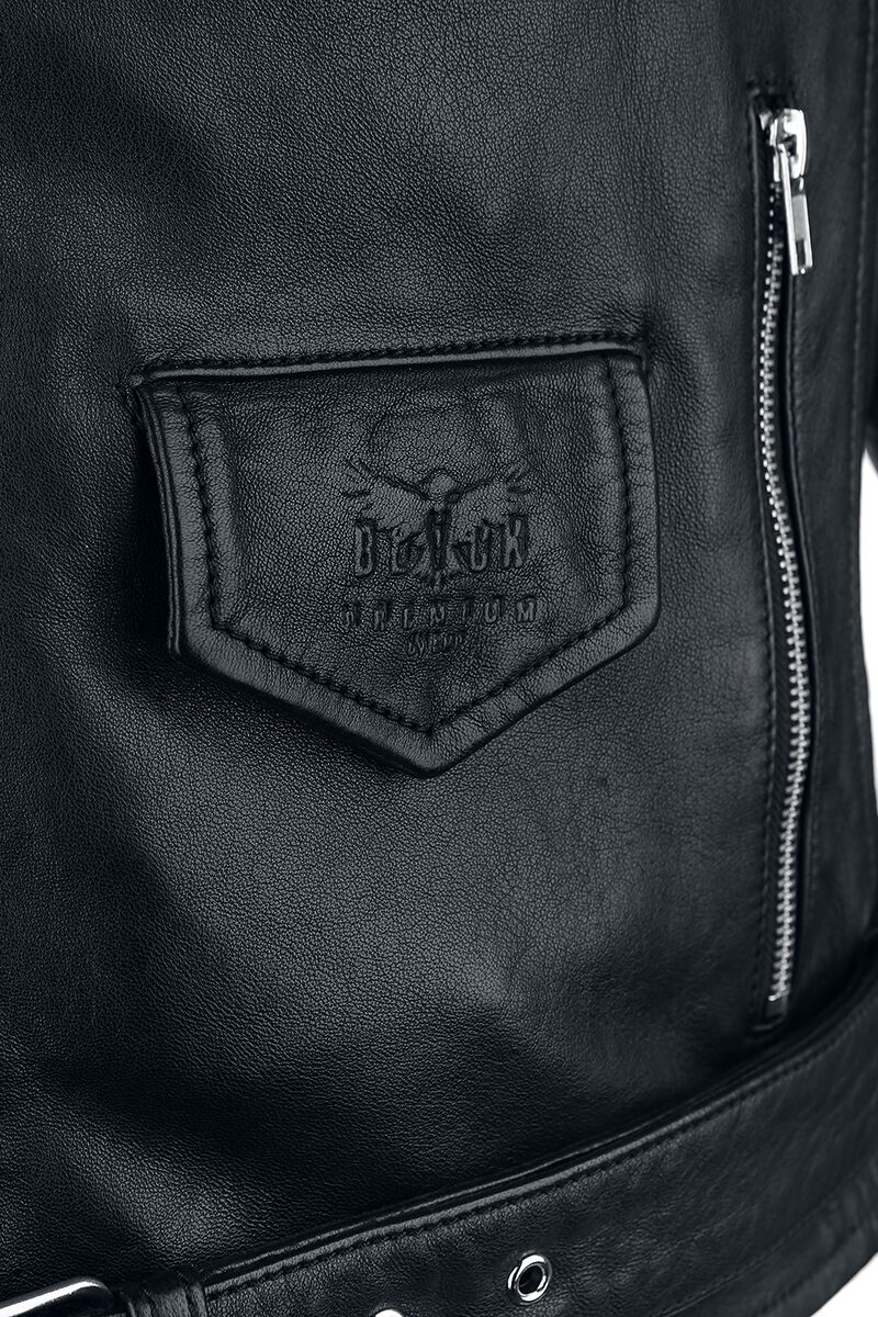 The Road Crew | Black Premium by EMP Leather Jacket | EMP