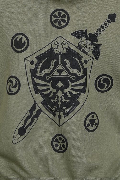 Logo and Shield | The Legend Of Zelda Hoodie | EMP