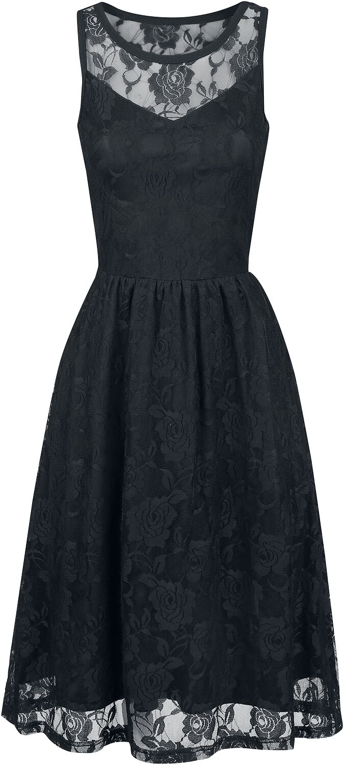 Sleeveless Lace Dress | Gothicana by EMP Midi Dress | EMP