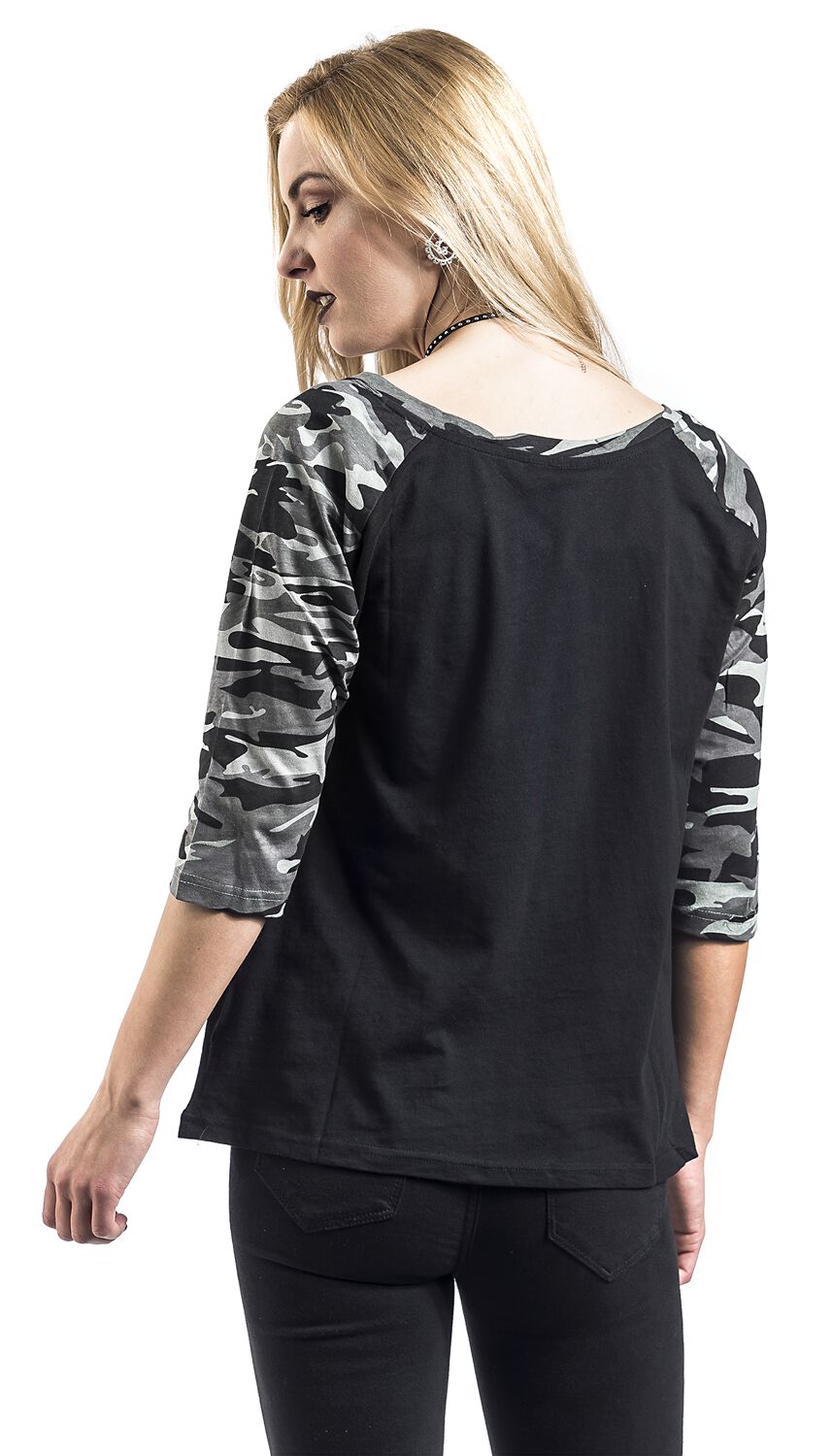 Ladies 3/4 Contrast Raglan Tee | Urban Classics Long-sleeve Shirt | EMP