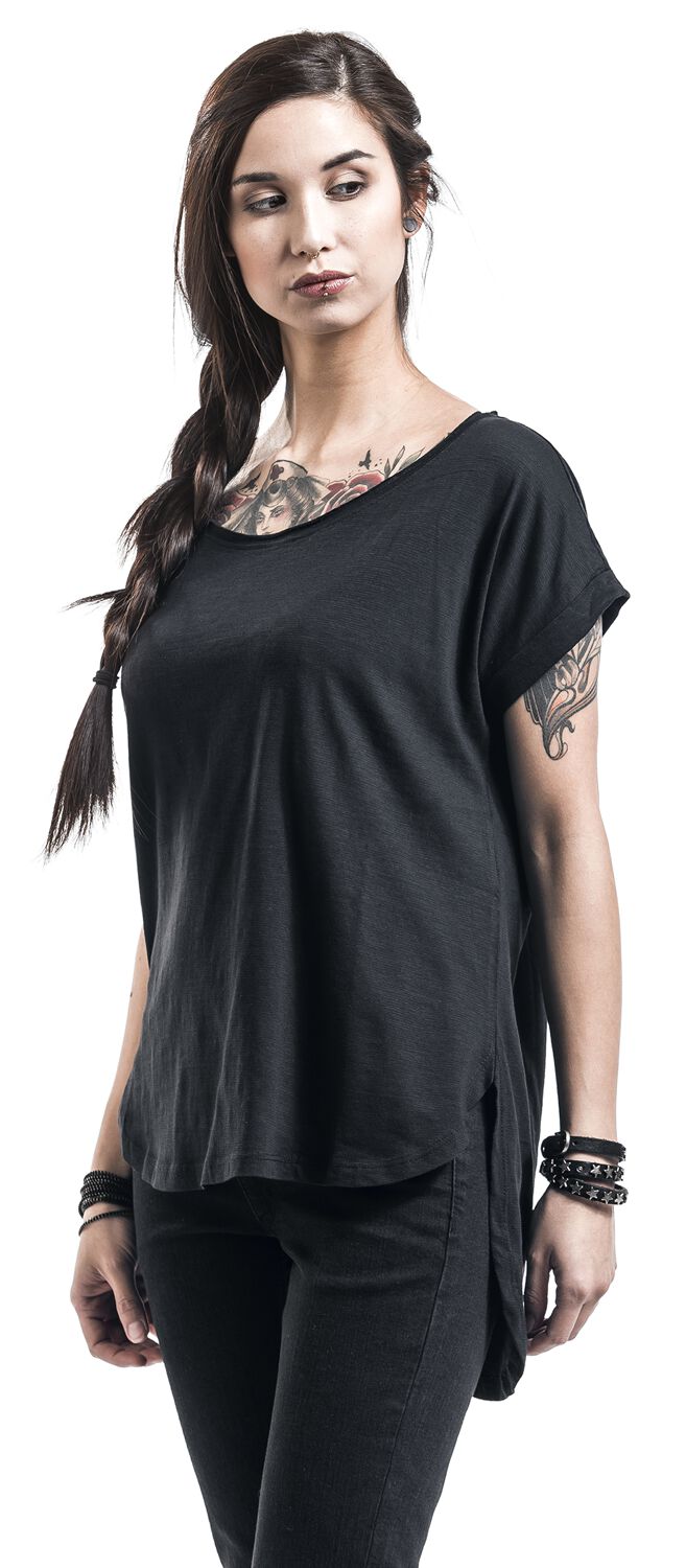 Long Back Shaped Slub Tee | RED by EMP T-Shirt | EMP