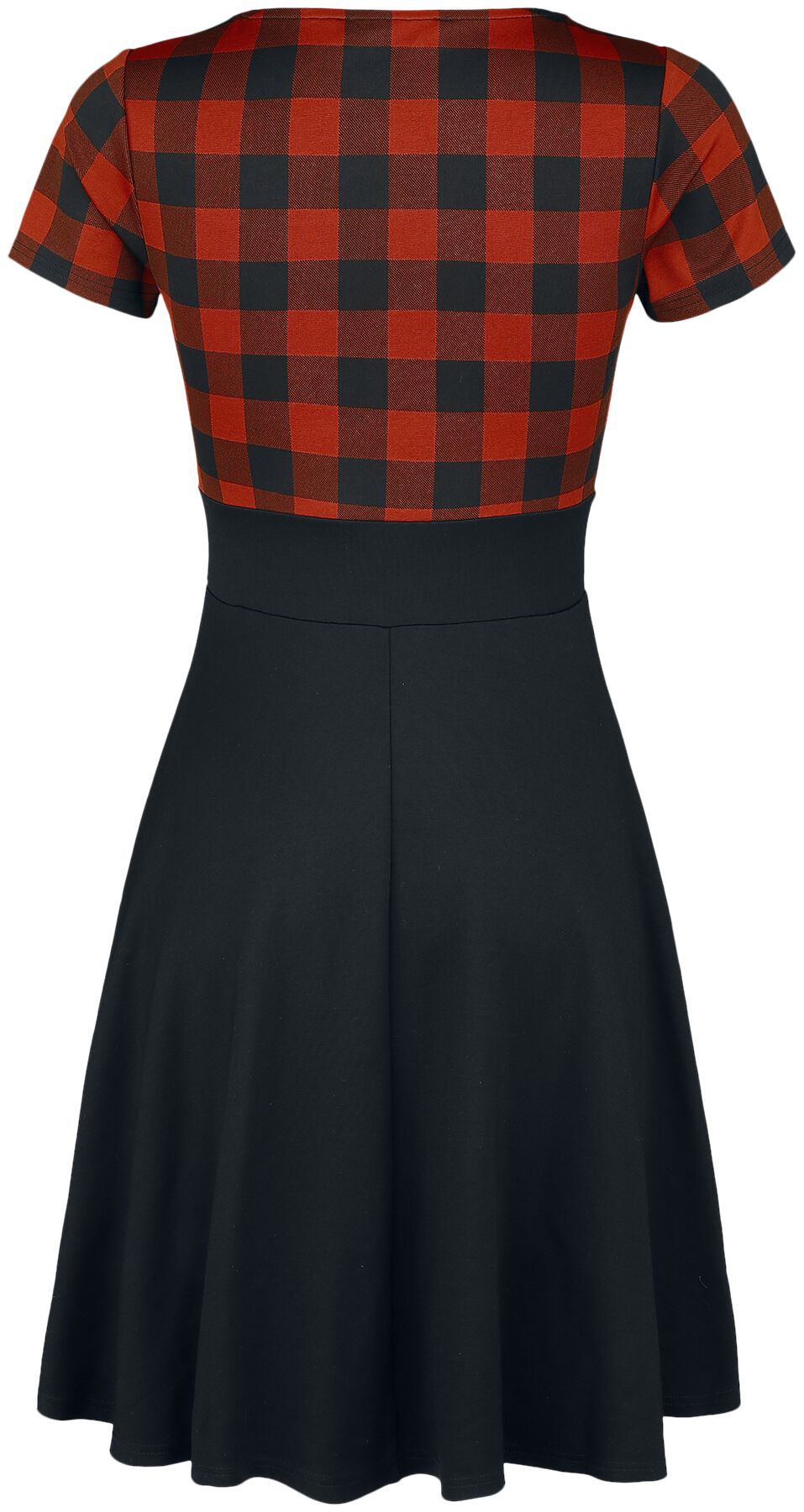 Rock Rebel Tie-Front Dress with Checked Pattern | Rock Rebel by EMP ...