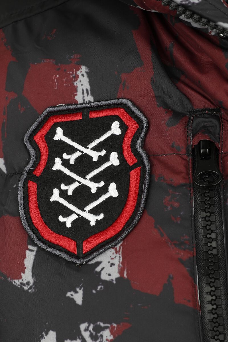 Camouflage puffer jacket | Rock Rebel by EMP Winter Jacket | EMP