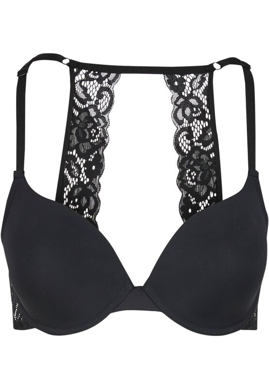Ladies' Padded Bra with lace details | Urban Classics Bra | EMP