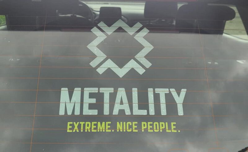 Rear window sticker | Metality Sticker | EMP