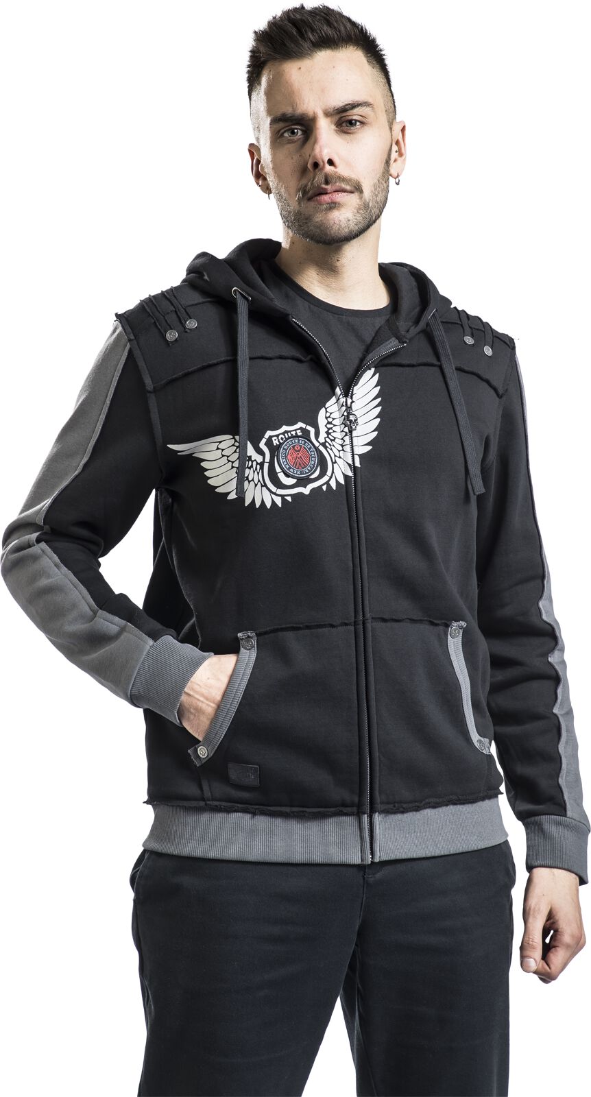 Rock Rebel X Route 66 - Hoody Jacket | Rock Rebel by EMP Hoodie Jacket ...