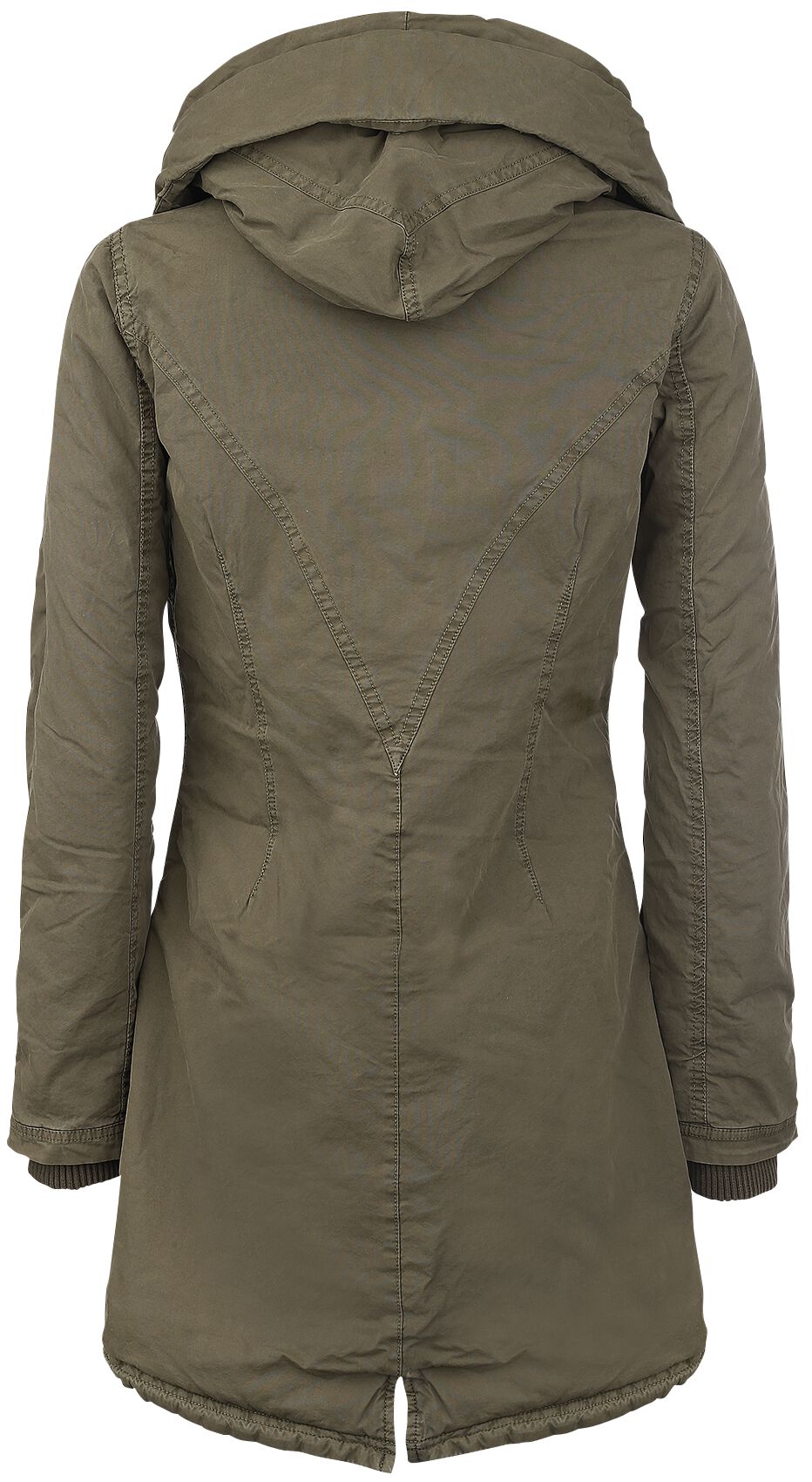 Ladies Garment Washed Long Parka | Urban Classics Between-seasons ...