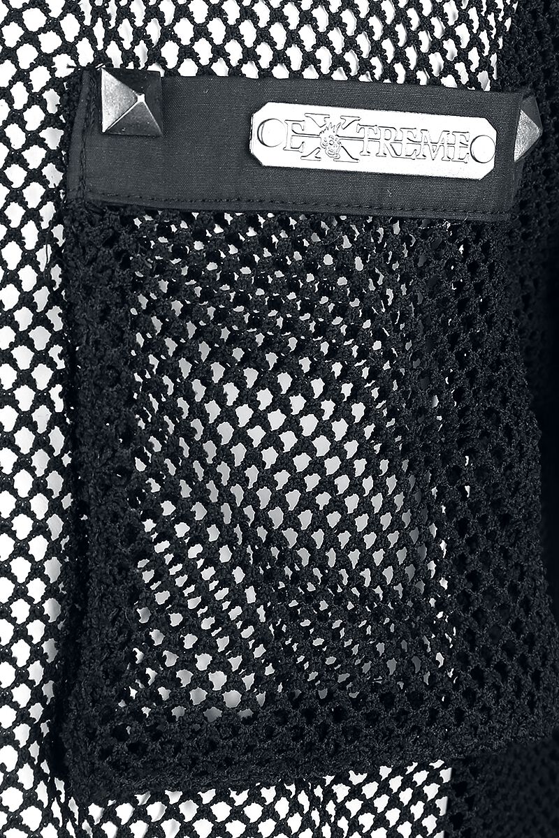 Mesh Shirt with Chest Pockets | Queen Of Darkness Longsleeve | EMP