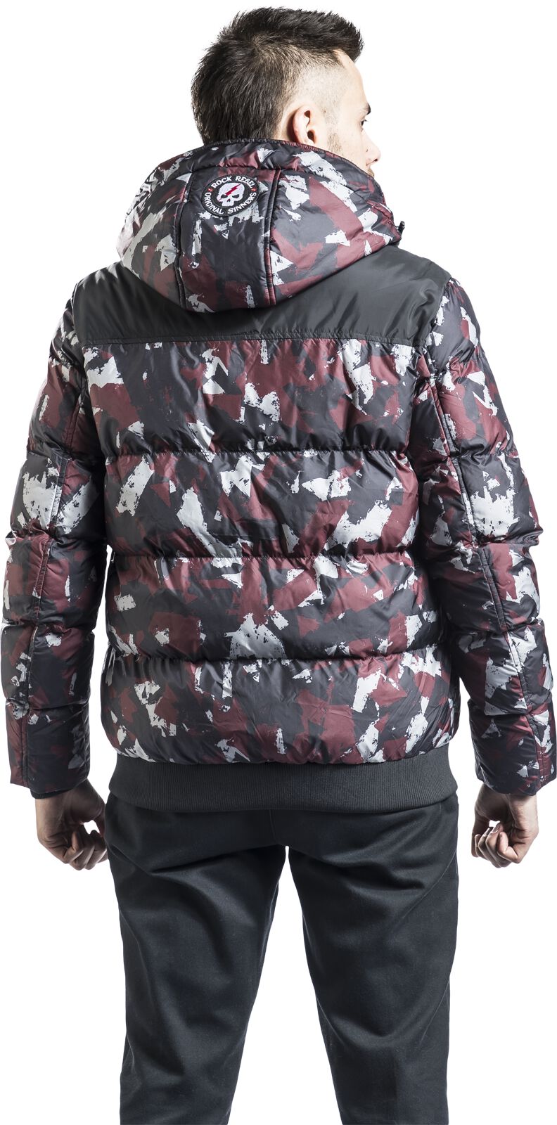 Camouflage puffer jacket | Rock Rebel by EMP Winter Jacket | EMP
