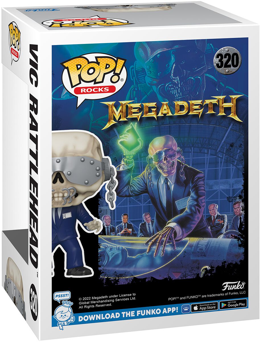 Vic Rattlehead Rocks! Vinyl Figur 320 | Megadeth Funko Pop! | EMP
