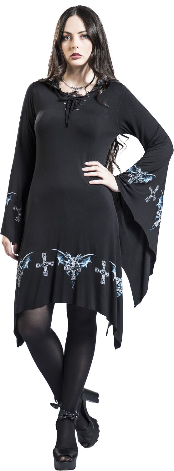Gothicana X Anne Stokes - Short Dragon Dress | Gothicana by EMP Mini ...