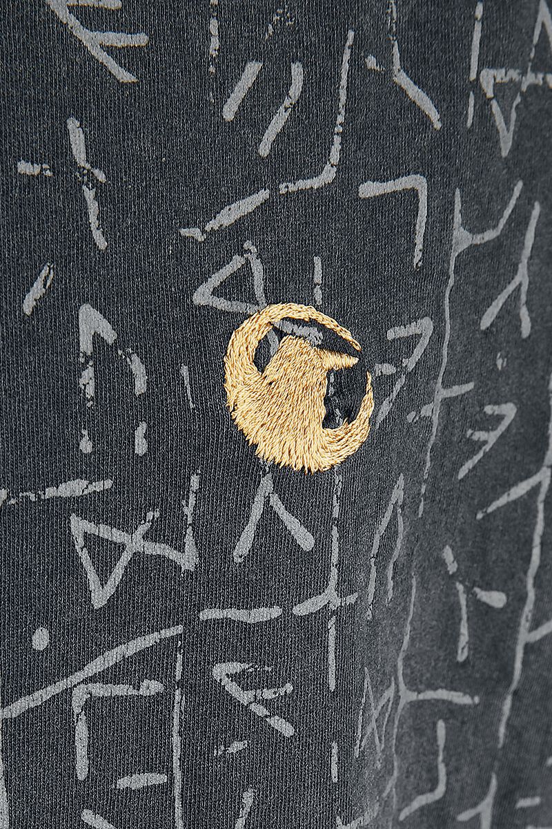 T-shirt with Rune Print | Black Premium by EMP T-Shirt | EMP