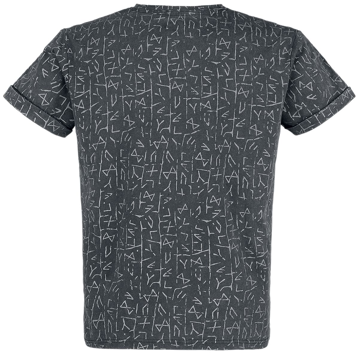 T-shirt with Rune Print | Black Premium by EMP T-Shirt | EMP