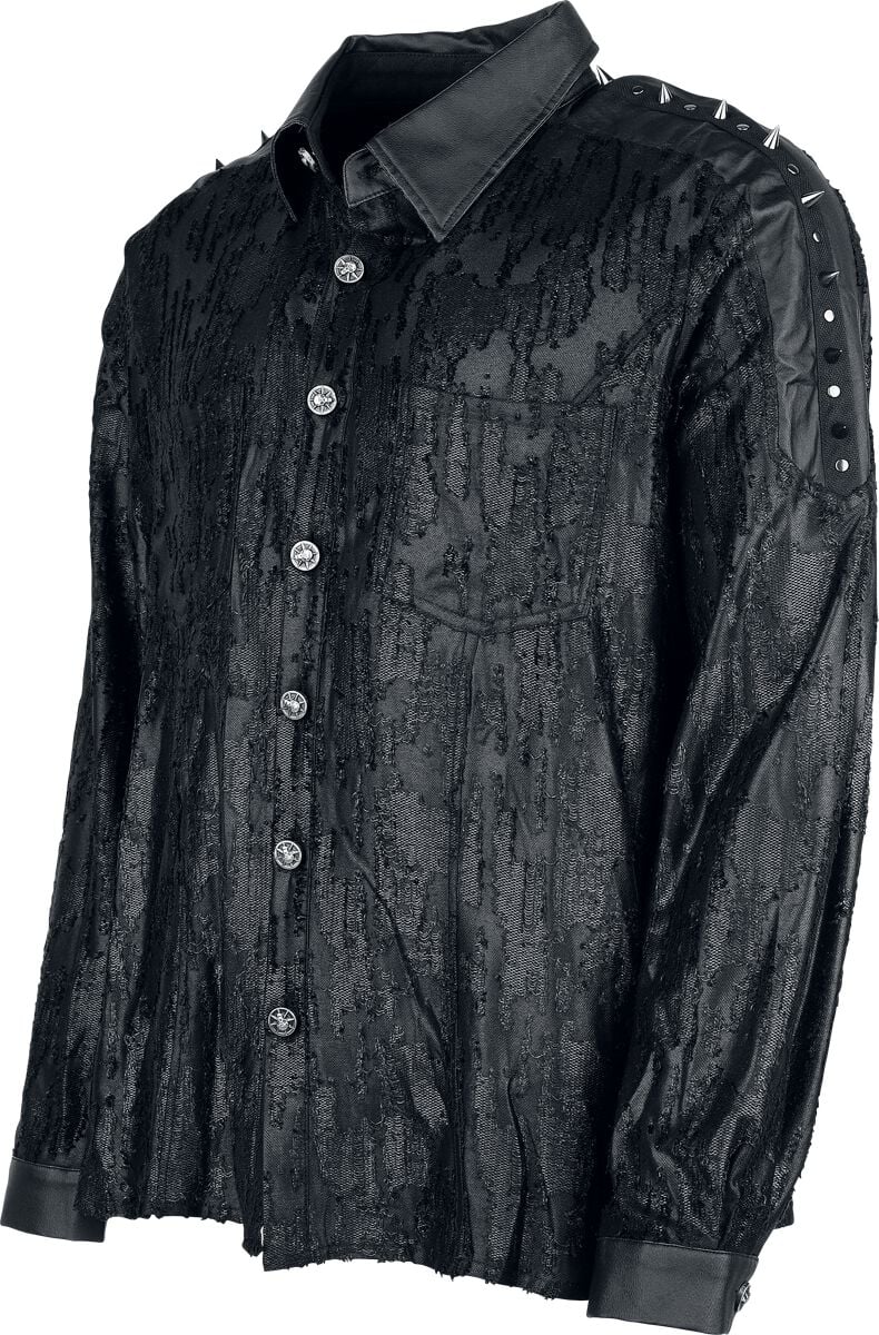 Punk Handsome Spiked Shirt | Punk Rave Longsleeve | EMP
