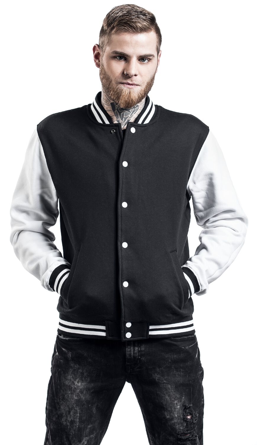 2-Tone College | Urban Classics Varsity Jacket | EMP