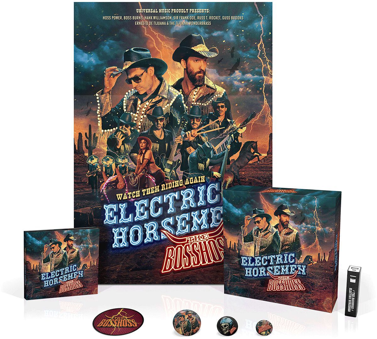 Electric Horsemen (selbstleuchtende Fanbox) | The BossHoss CD | EMP