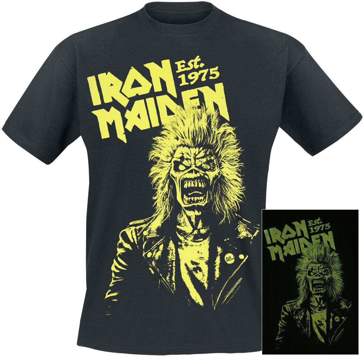 Est. 1975 - Glow In The Dark | Iron Maiden T-Shirt | EMP