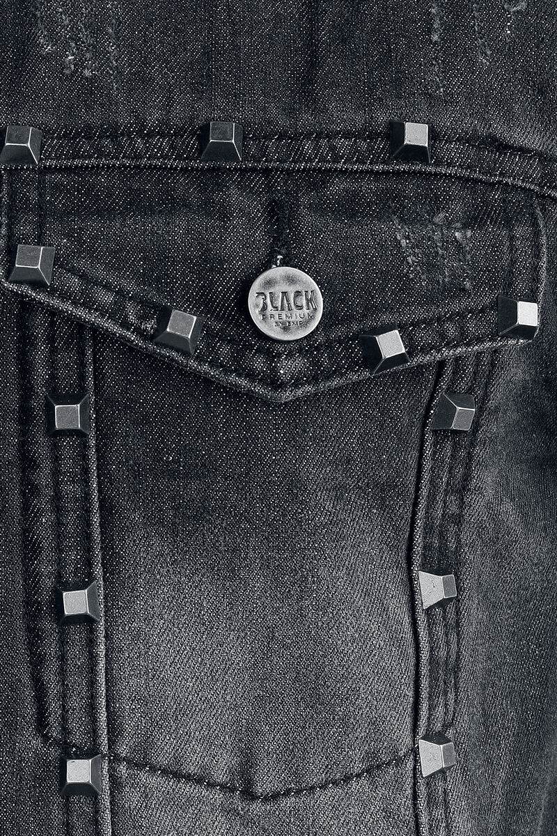 Vest with pyramid studs | Black Premium by EMP Vest | EMP