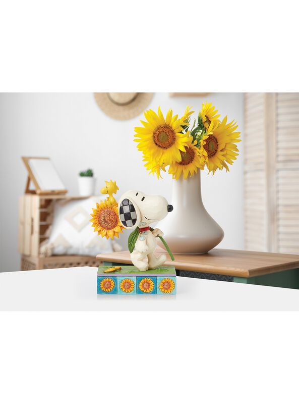 Snoopy Sunflower Figurine | Peanuts Collection Figures | EMP