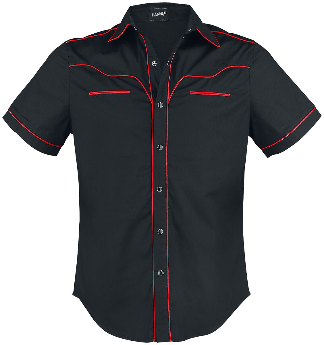 Plain Trim | Banned Short-sleeved Shirt | EMP