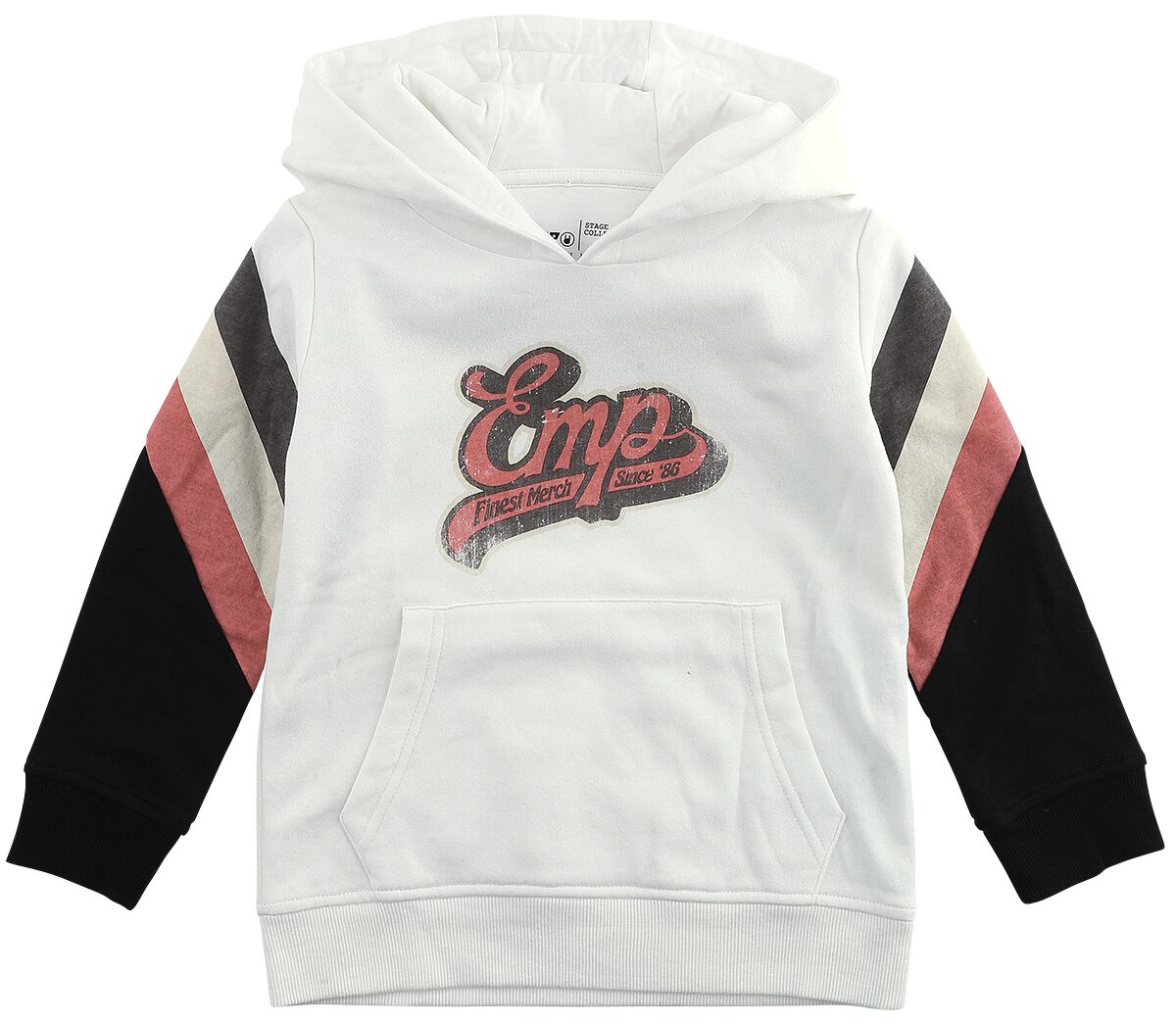 Kids’ hoodie with old-school EMP logo | EMP Stage Collection Hoodie ...