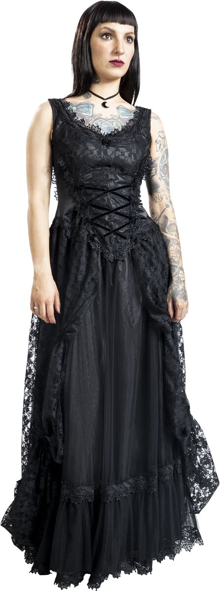 Long Gothic Dress | Sinister Gothic Maxi Dress | EMP