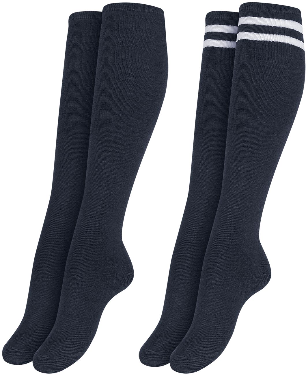 Ladies College Socks 2-Pack | Urban Classics Knee Socks | EMP