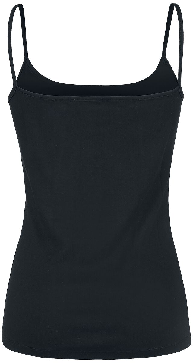 Black Top with Lacing and Thin Straps | Gothicana by EMP Top | EMP