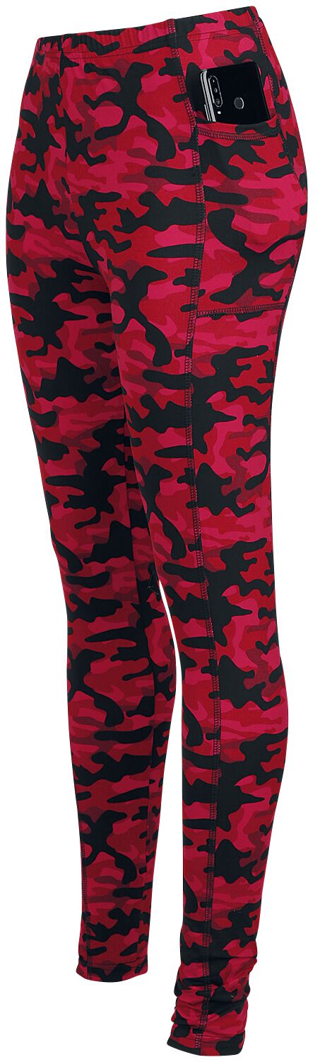 Red Camo Leggings with Side Pockets | Rock Rebel by EMP Leggings | EMP
