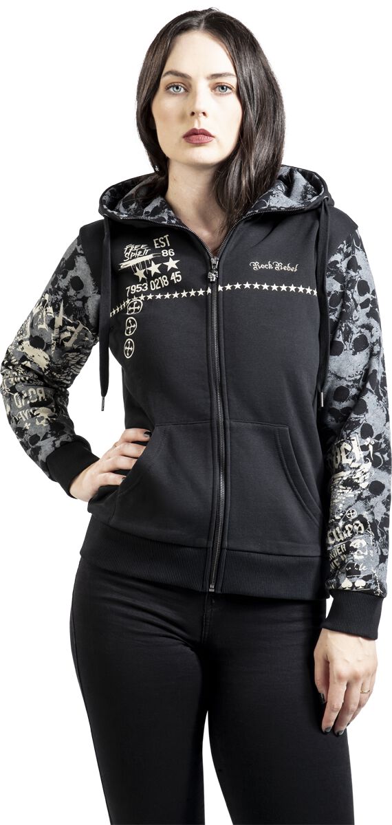 Skulls & Details | Rock Rebel by EMP Hoodie Jacket | EMP